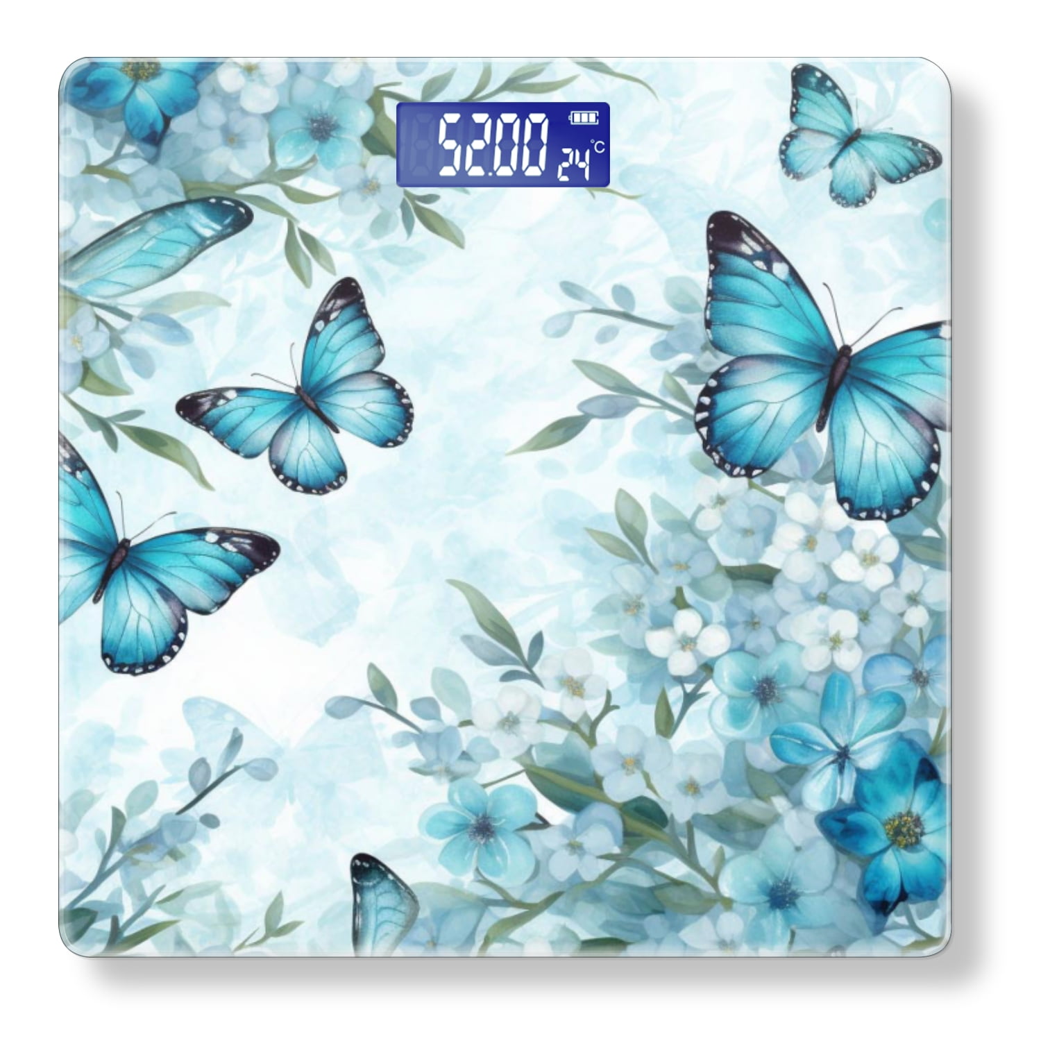 High Precision Body Weight Scale Smart Bathroom Scales with Large LCD ...