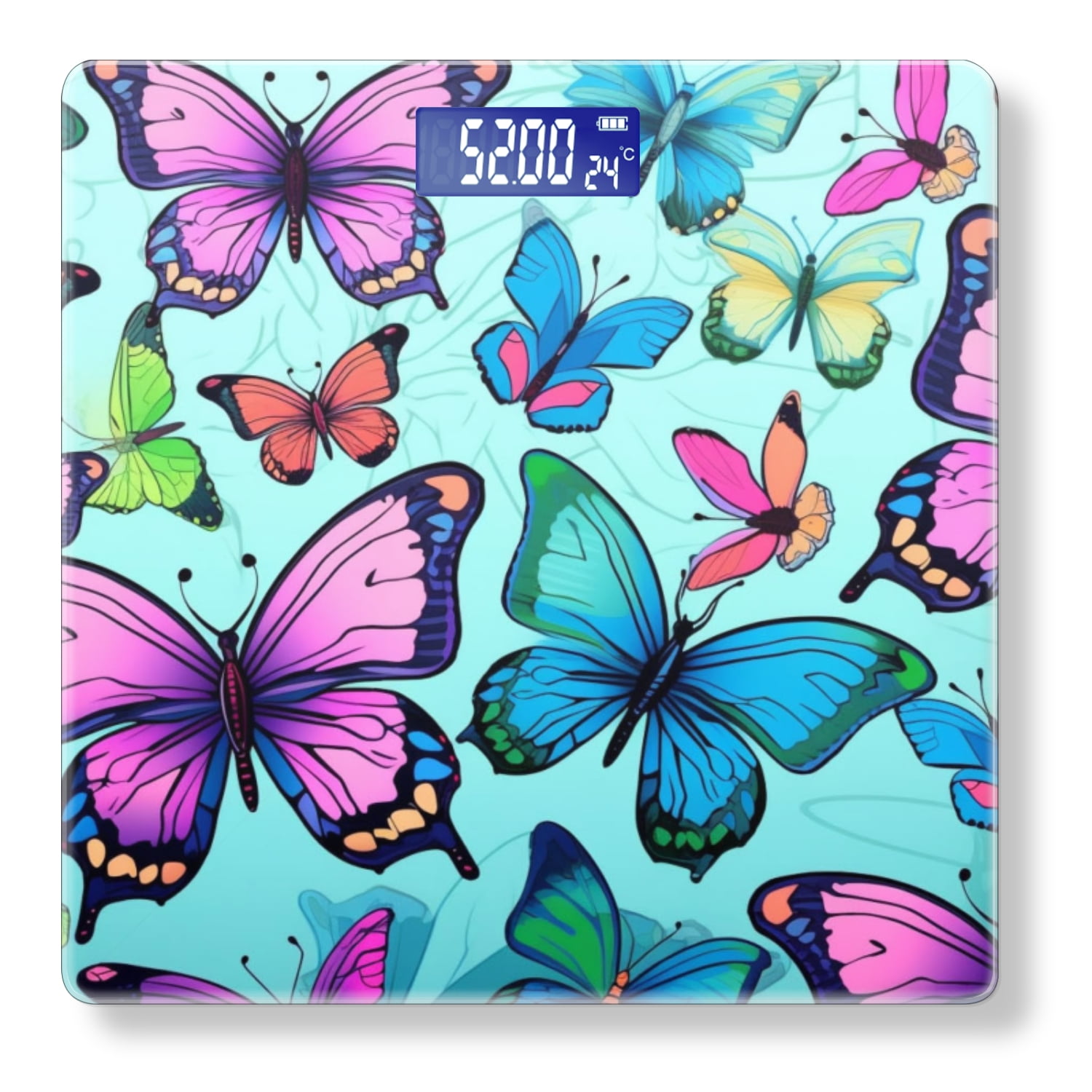 High Precision Body Weight Scale Smart Bathroom Scales with Large LCD ...