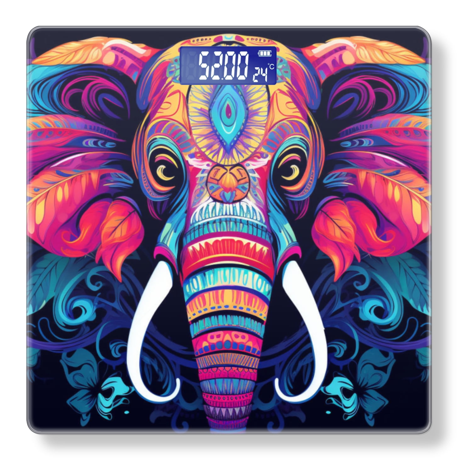 High Precision Body Weight Scale Smart Bathroom Scales with Large LCD ...