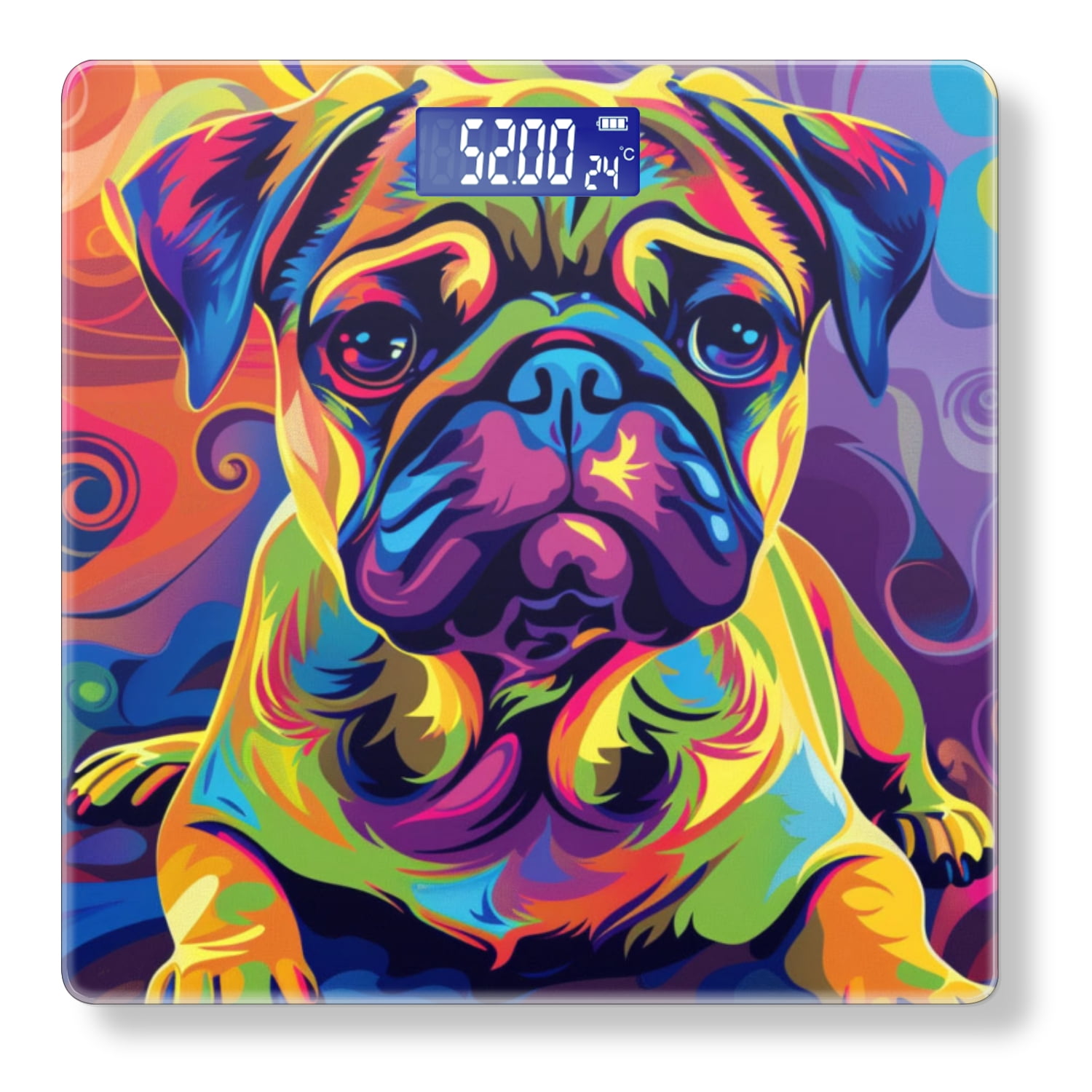 High Precision Body Weight Scale Smart Bathroom Scales with Large LCD ...