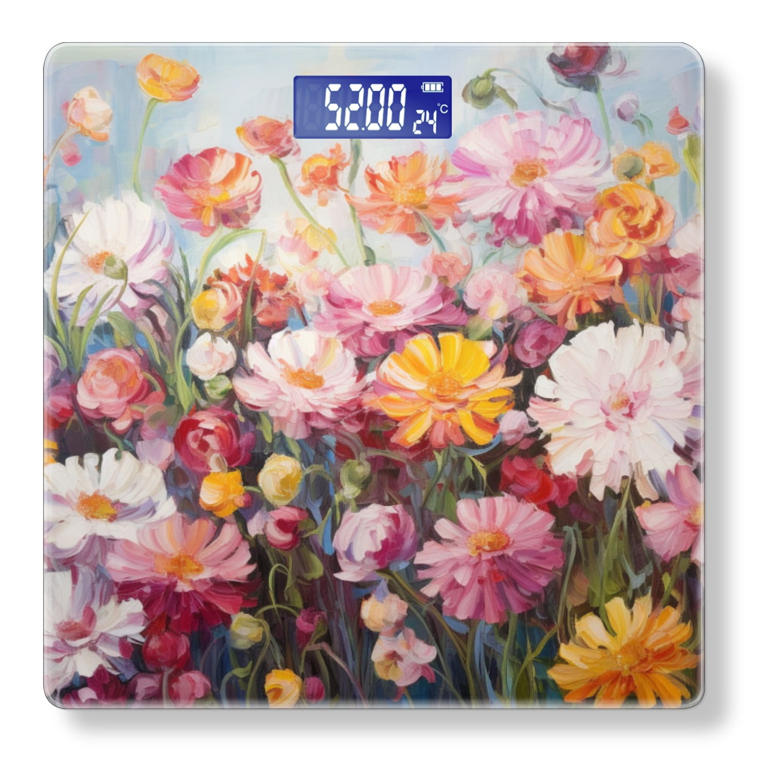 High Precision Body Weight Scale Smart Bathroom Scales with Large LCD ...