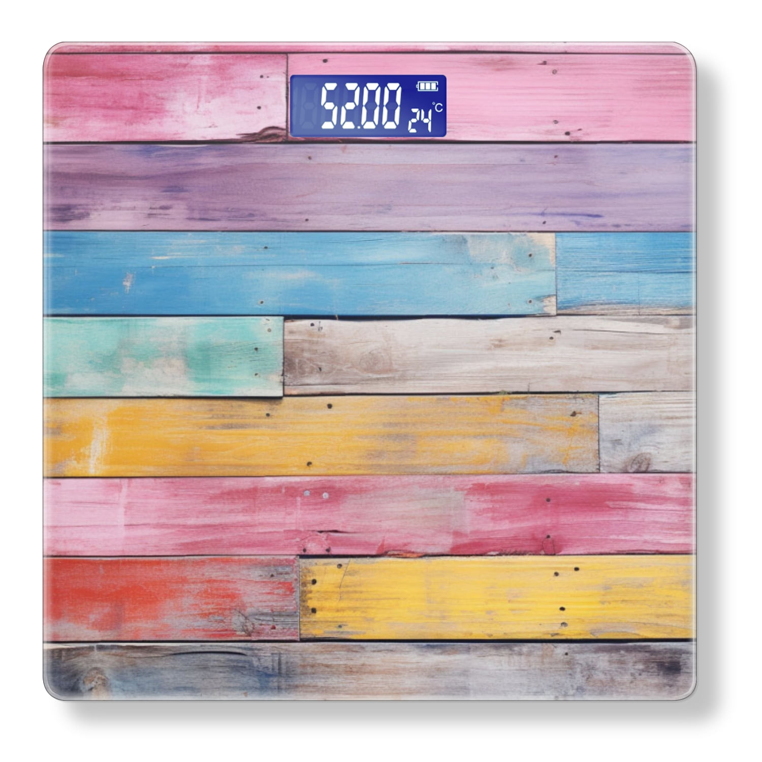 High Precision Body Weight Scale Smart Bathroom Scales with Large LCD ...