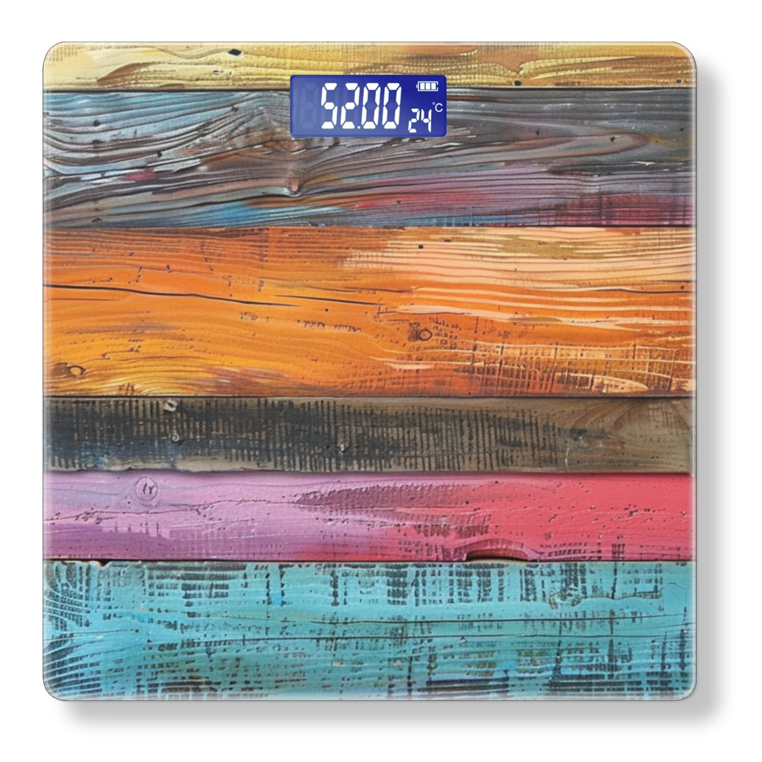 High Precision Body Weight Scale Smart Bathroom Scales with Large LCD ...