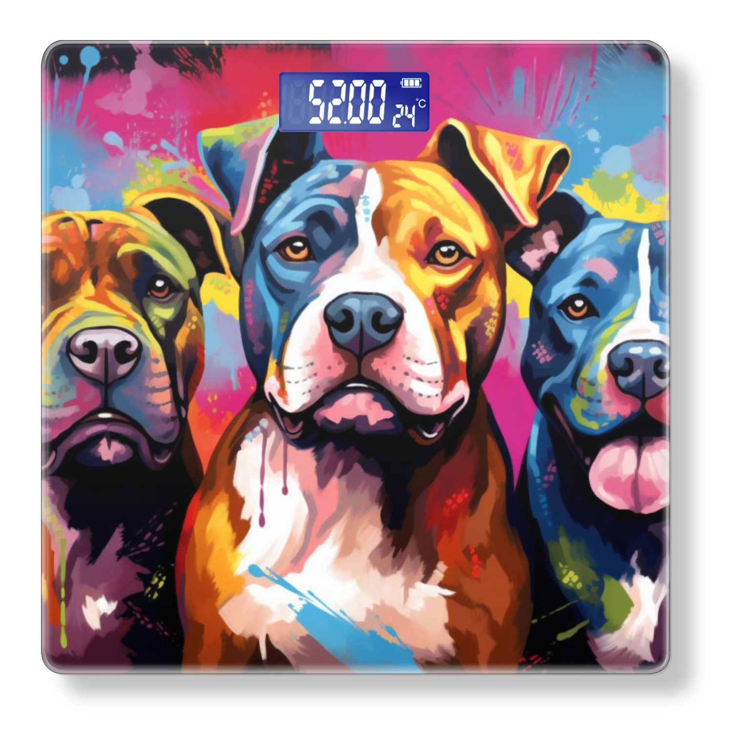 High Precision Body Weight Scale Smart Bathroom Scales with Large LCD ...