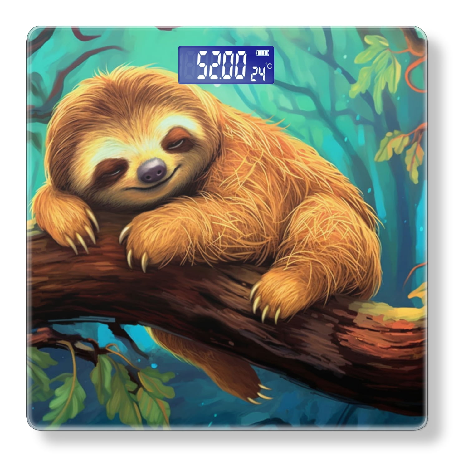 High Precision Body Weight Scale Smart Bathroom Scales with Large LCD ...