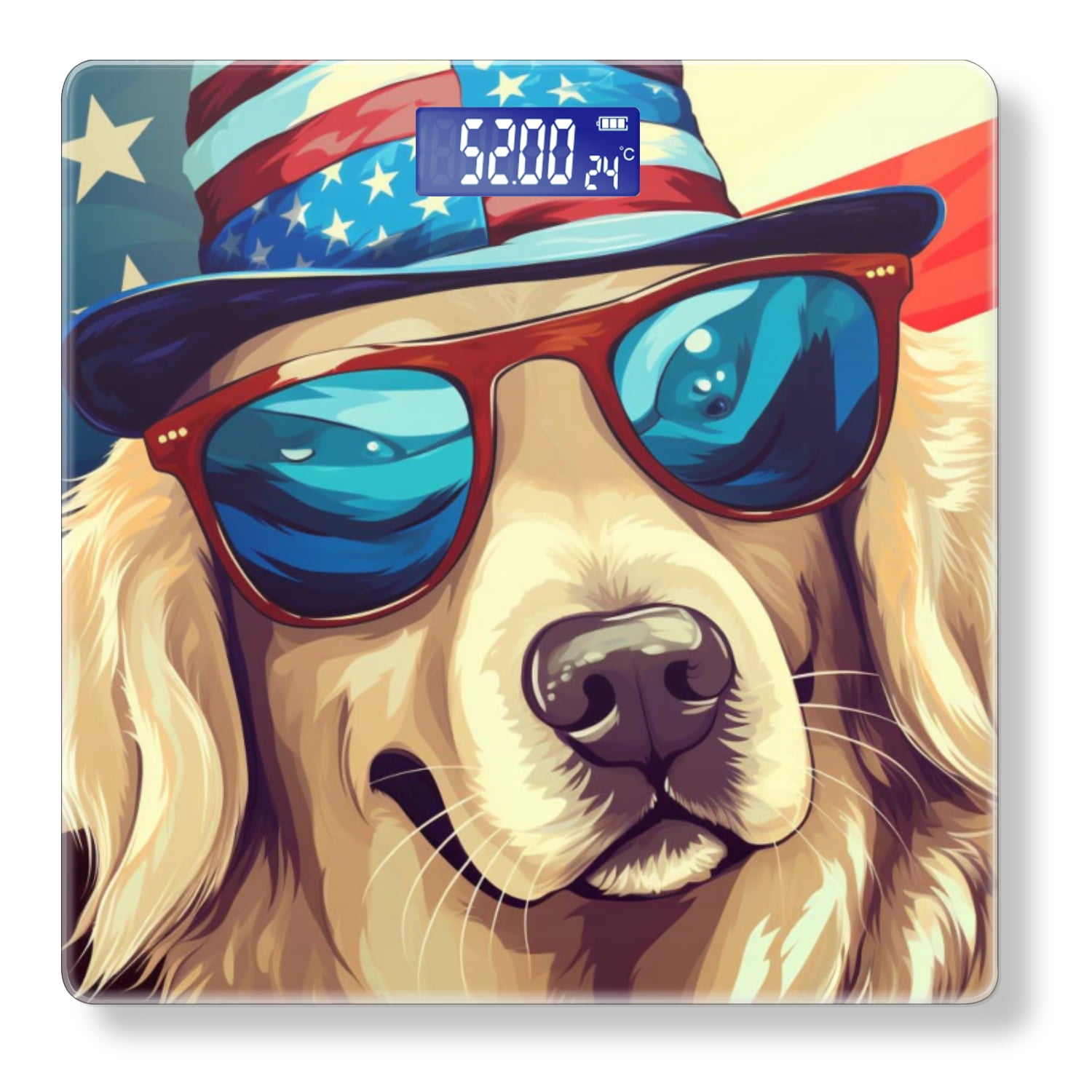 High Precision Body Weight Scale Smart Bathroom Scales with Large LCD ...