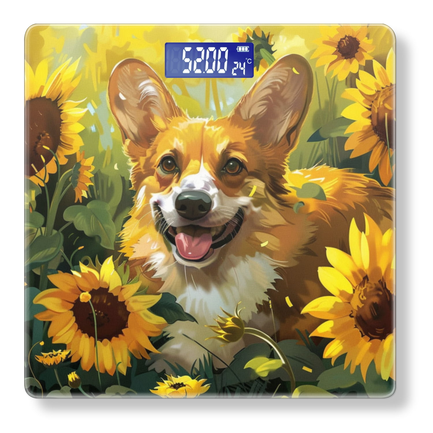 High Precision Body Weight Scale Smart Bathroom Scales with Large LCD ...