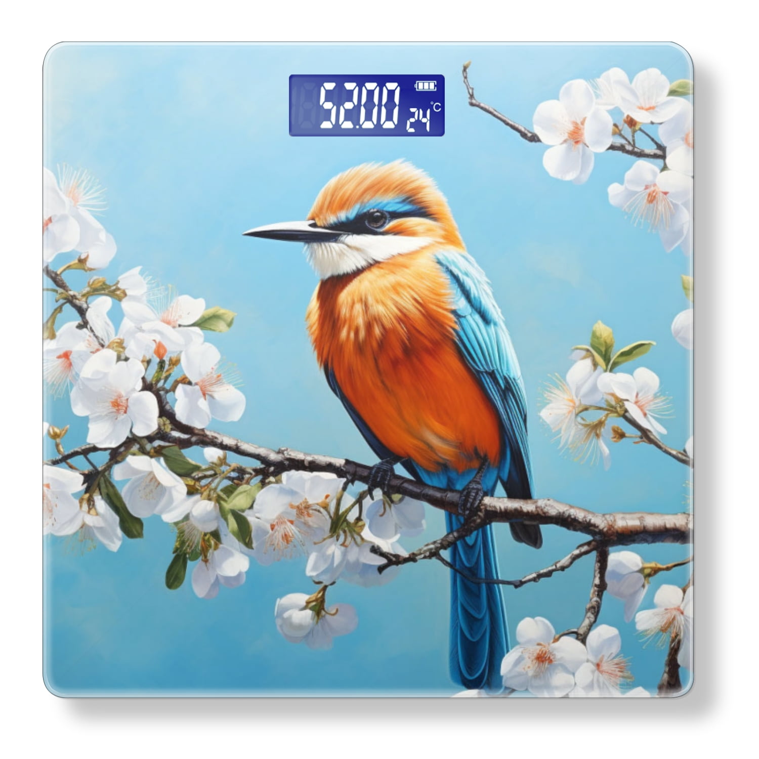 High Precision Body Weight Scale Smart Bathroom Scales with Large LCD ...