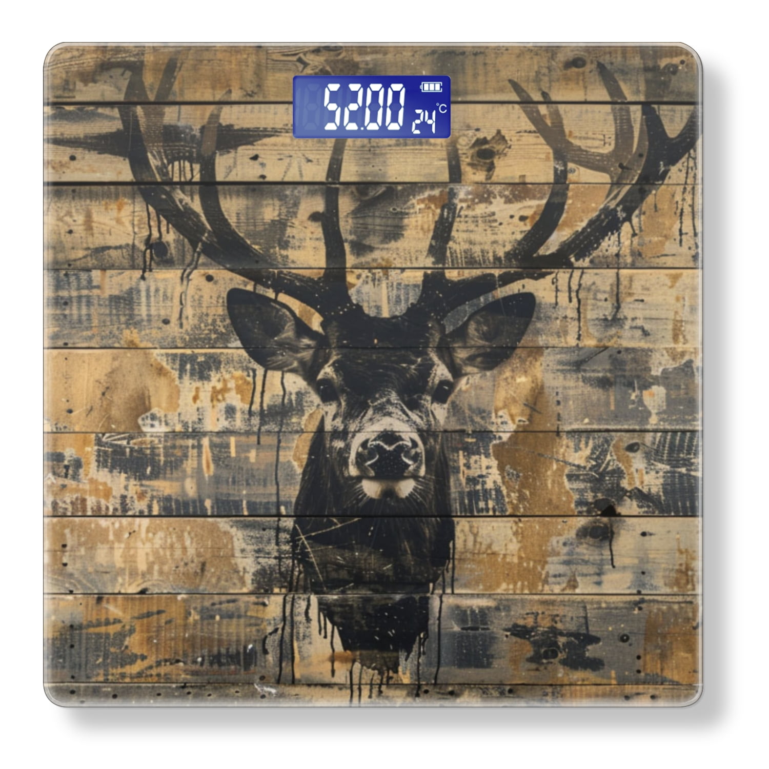 High Precision Body Weight Scale Smart Bathroom Scales with Large LCD ...