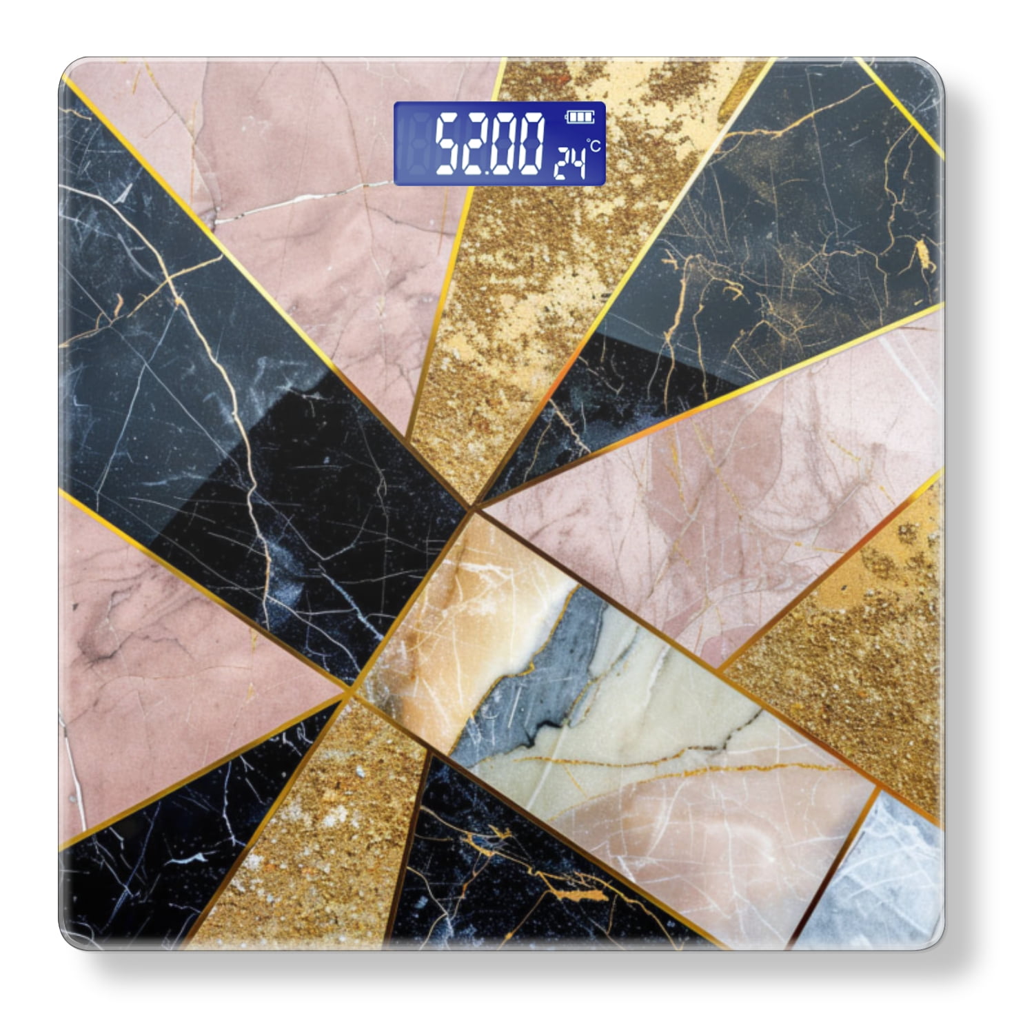 High Precision Body Weight Scale Smart Bathroom Scales with Large LCD ...