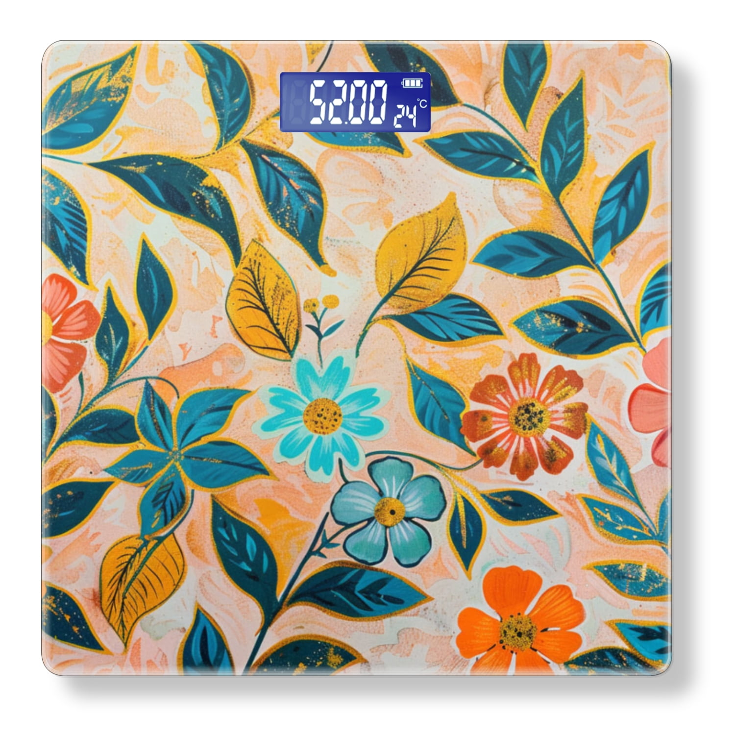 High Precision Body Weight Scale Smart Bathroom Scales with Large LCD ...