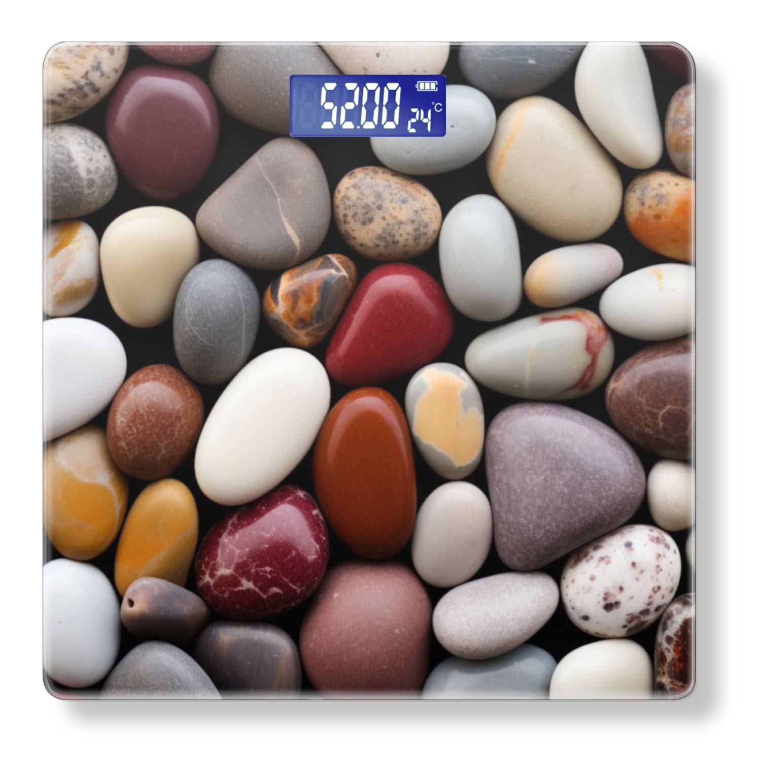 High Precision Body Weight Scale Smart Bathroom Scales with Large LCD ...