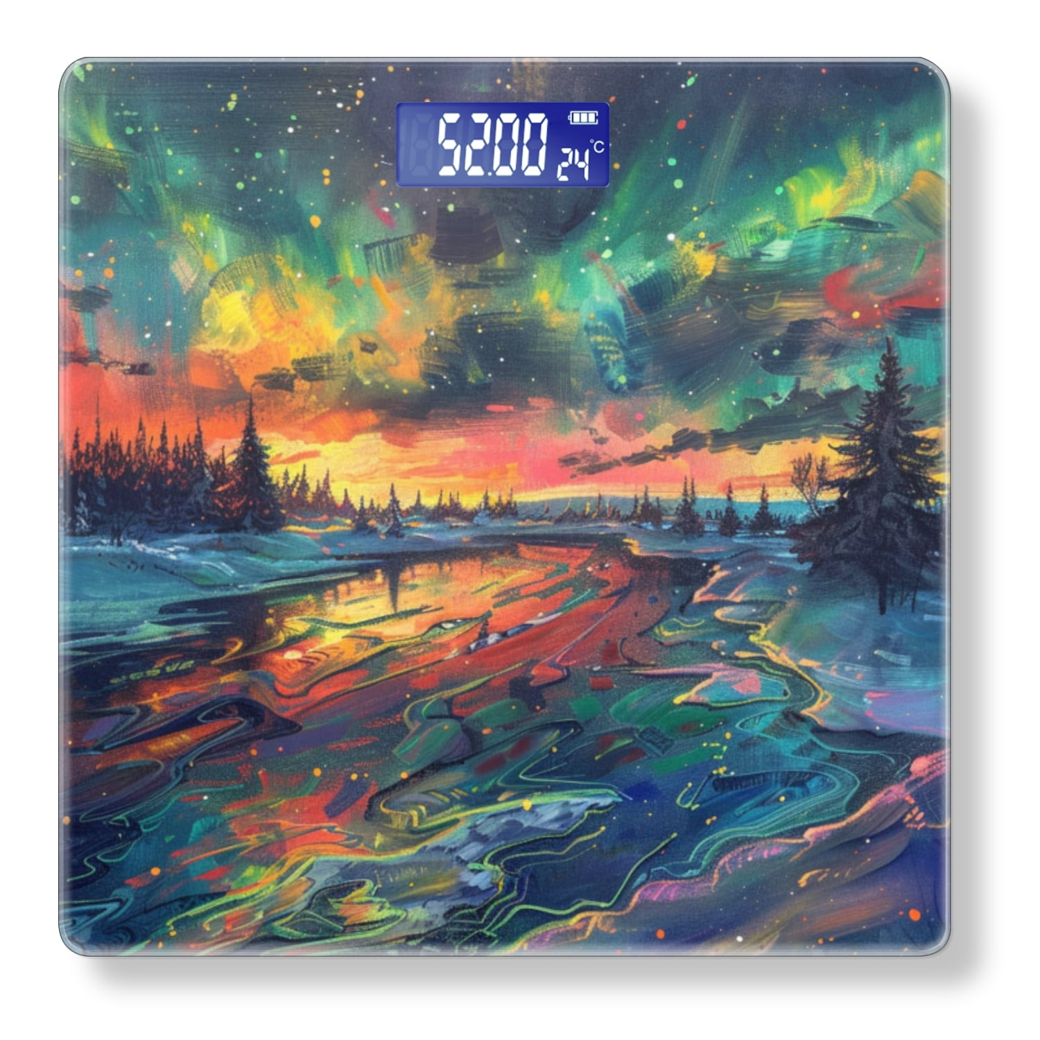 High Precision Body Weight Scale Smart Bathroom Scales with Large LCD ...