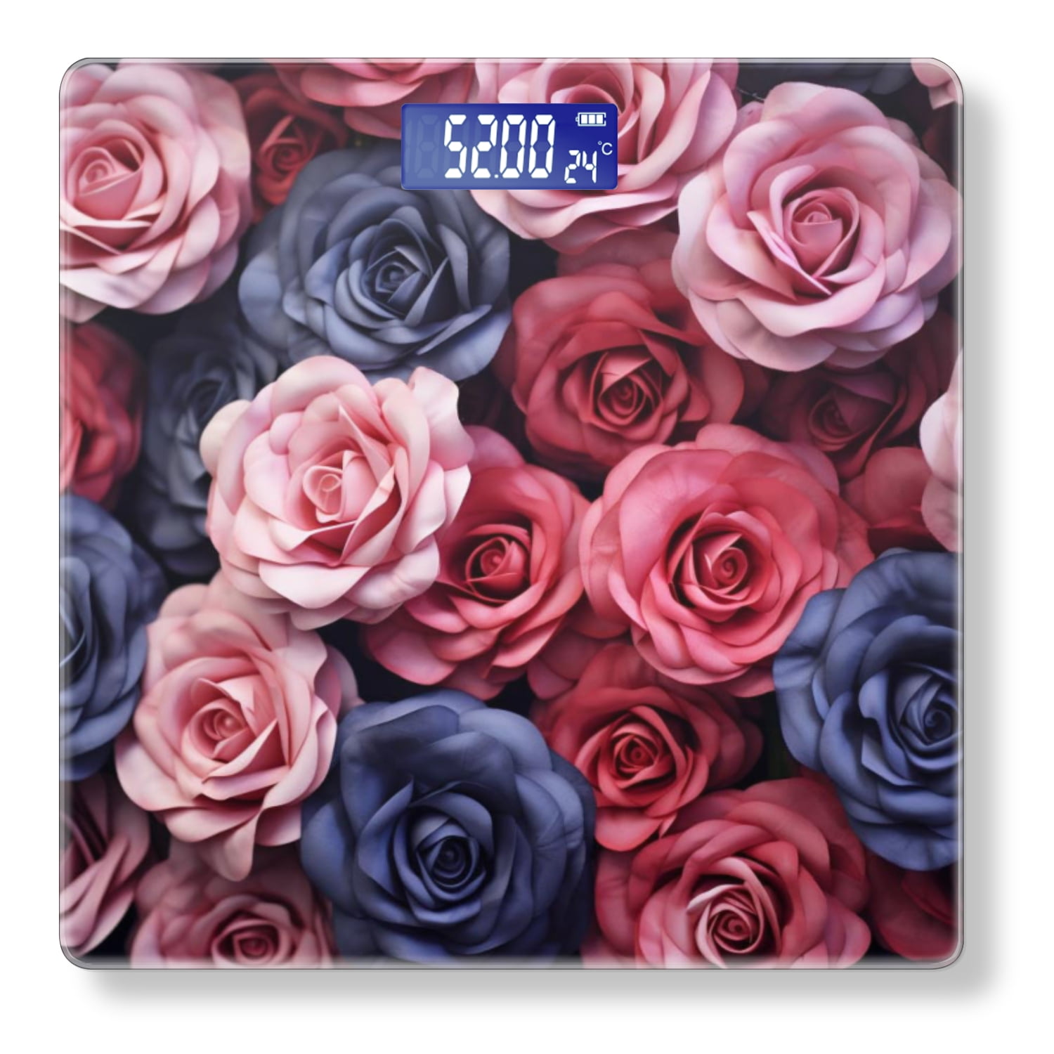 High Precision Body Weight Scale Smart Bathroom Scales with Large LCD ...