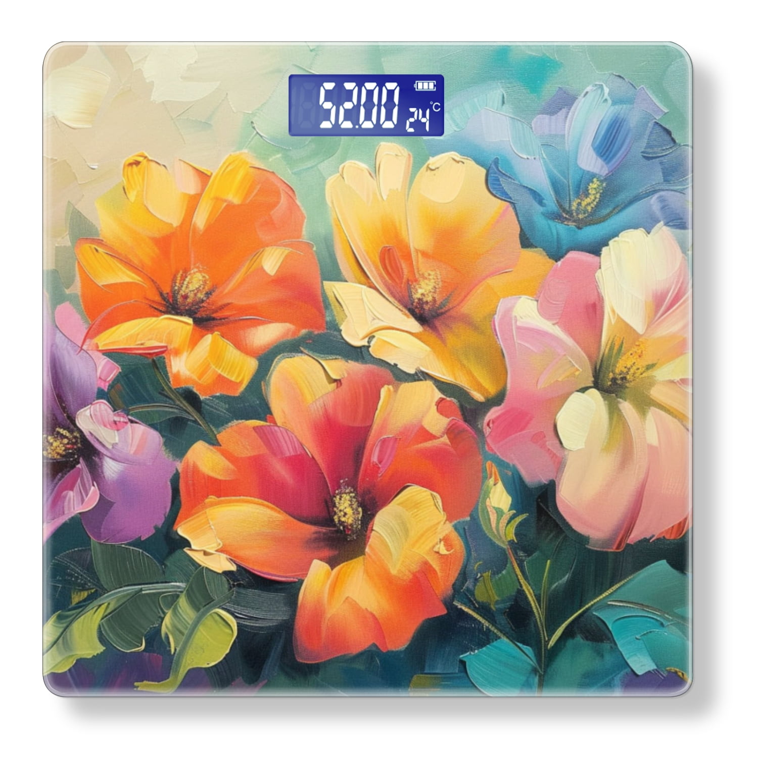 High Precision Body Weight Scale Smart Bathroom Scales with Large LCD ...