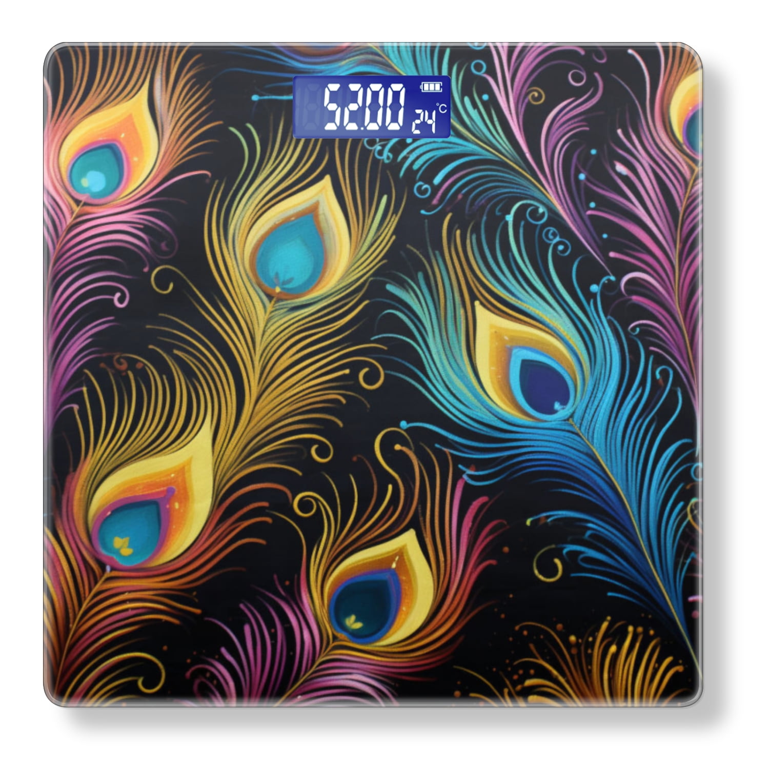 High Precision Body Weight Scale Smart Bathroom Scales with Large LCD ...