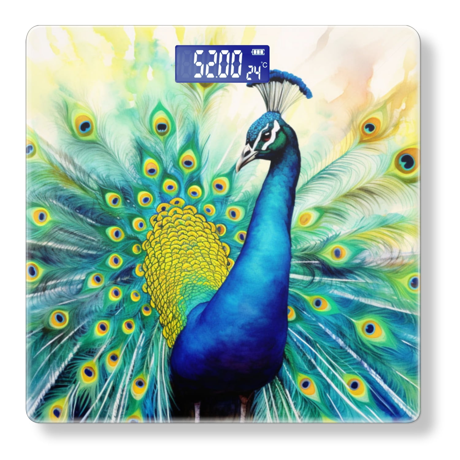 High Precision Body Weight Scale Smart Bathroom Scales with Large LCD ...