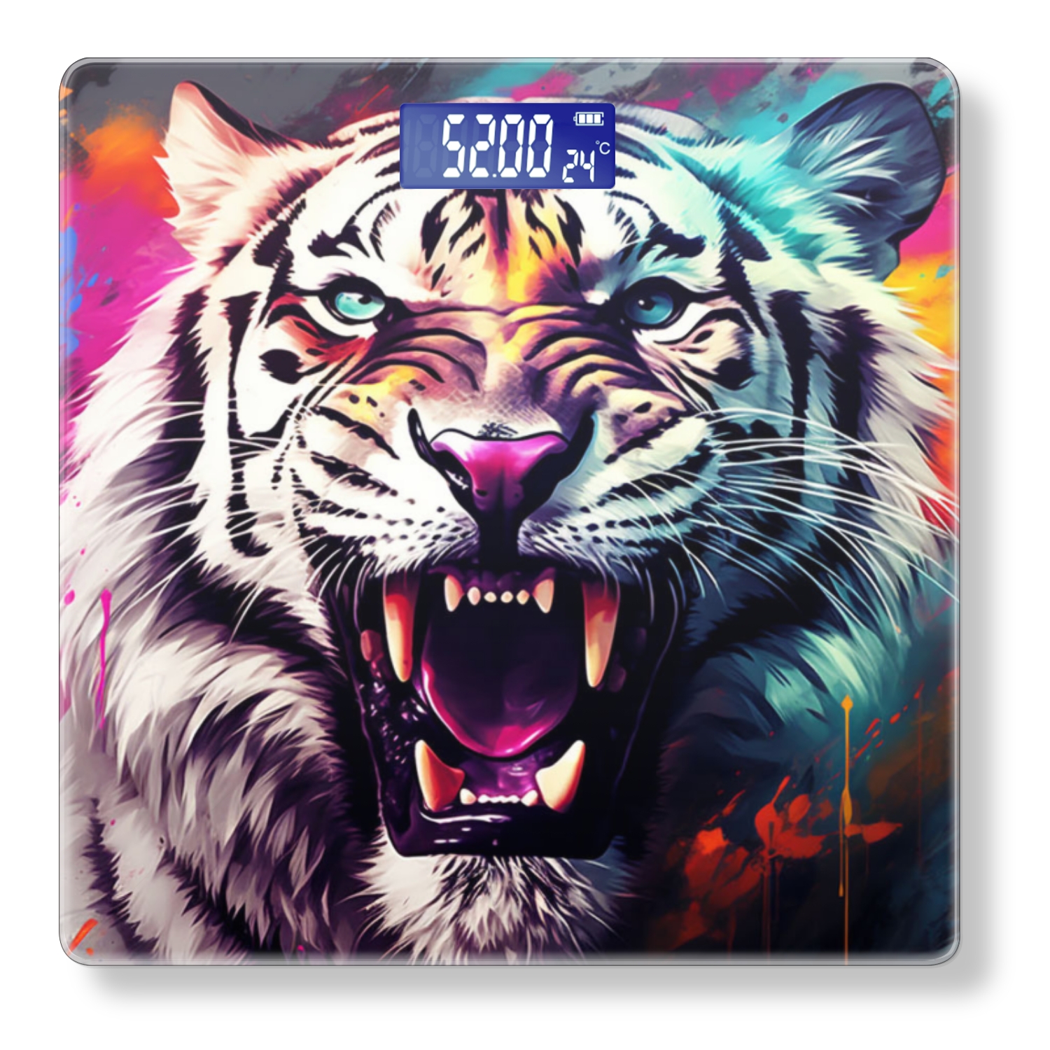 High Precision Body Weight Scale Smart Bathroom Scales with Large LCD ...