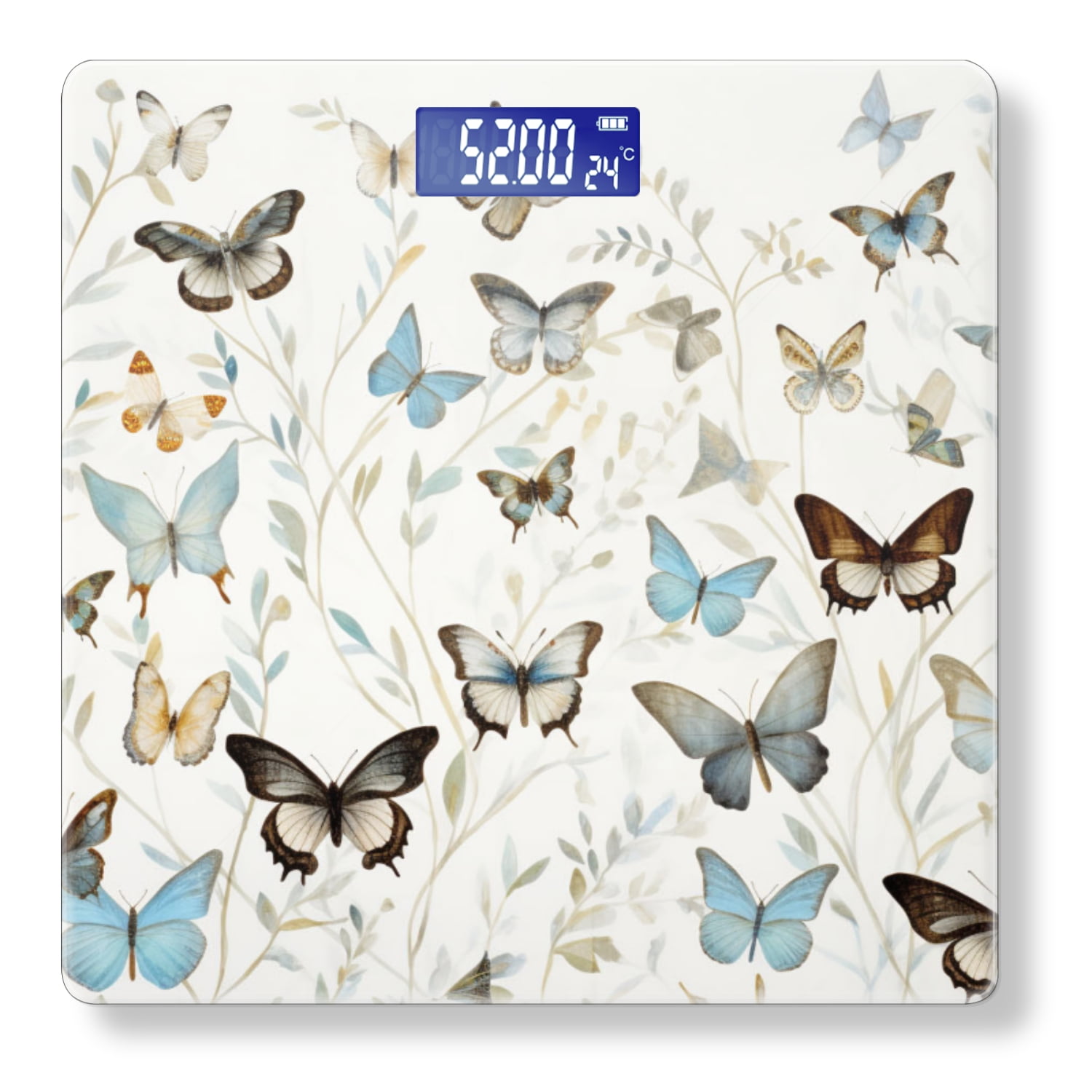 High Precision Body Weight Scale Smart Bathroom Scales with Large LCD ...