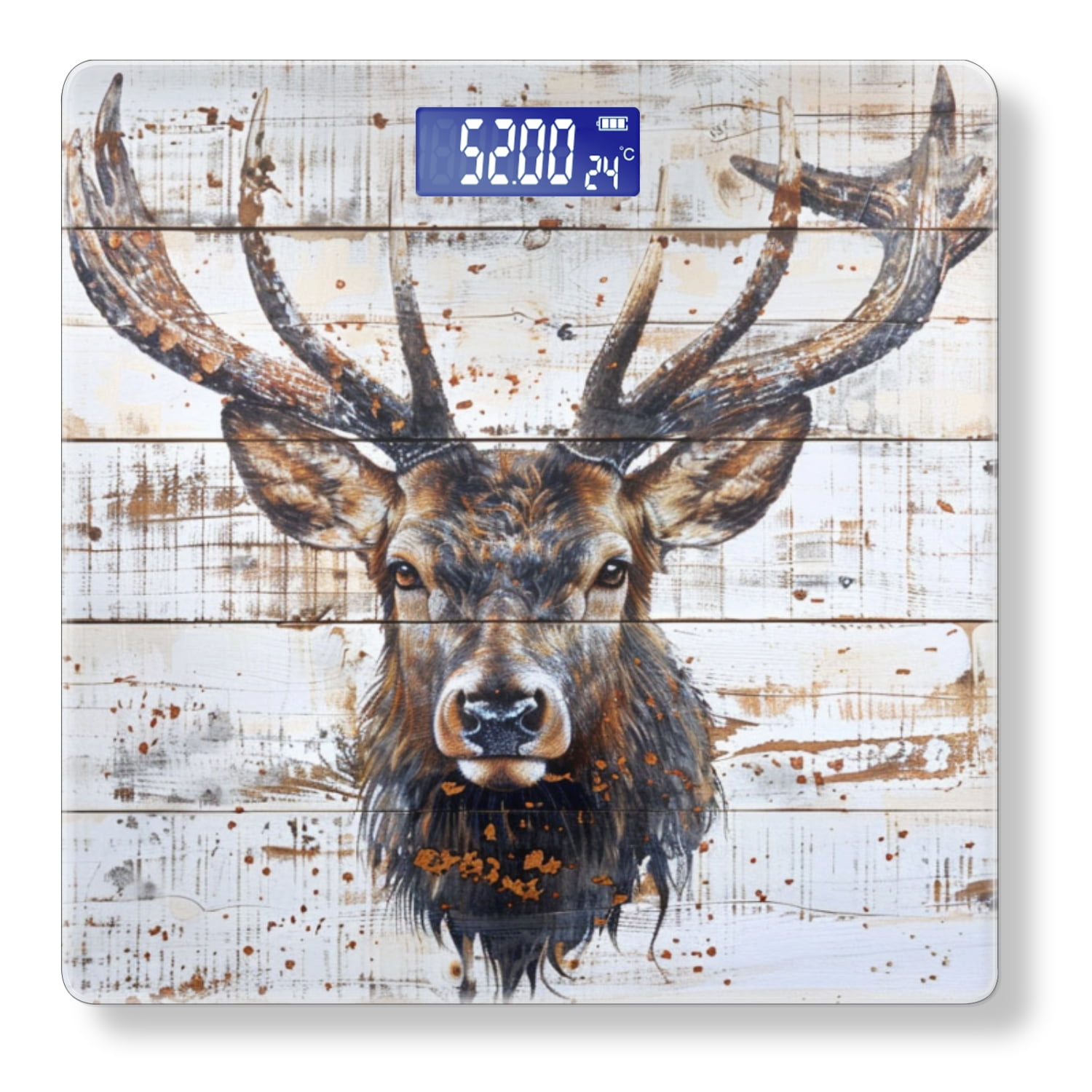 High Precision Body Weight Scale Smart Bathroom Scales with Large LCD ...