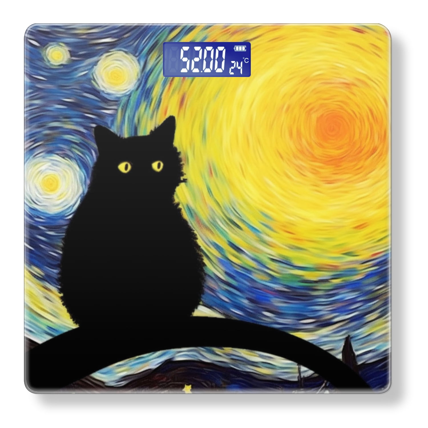 High Precision Body Weight Scale Smart Bathroom Scales with Large LCD ...