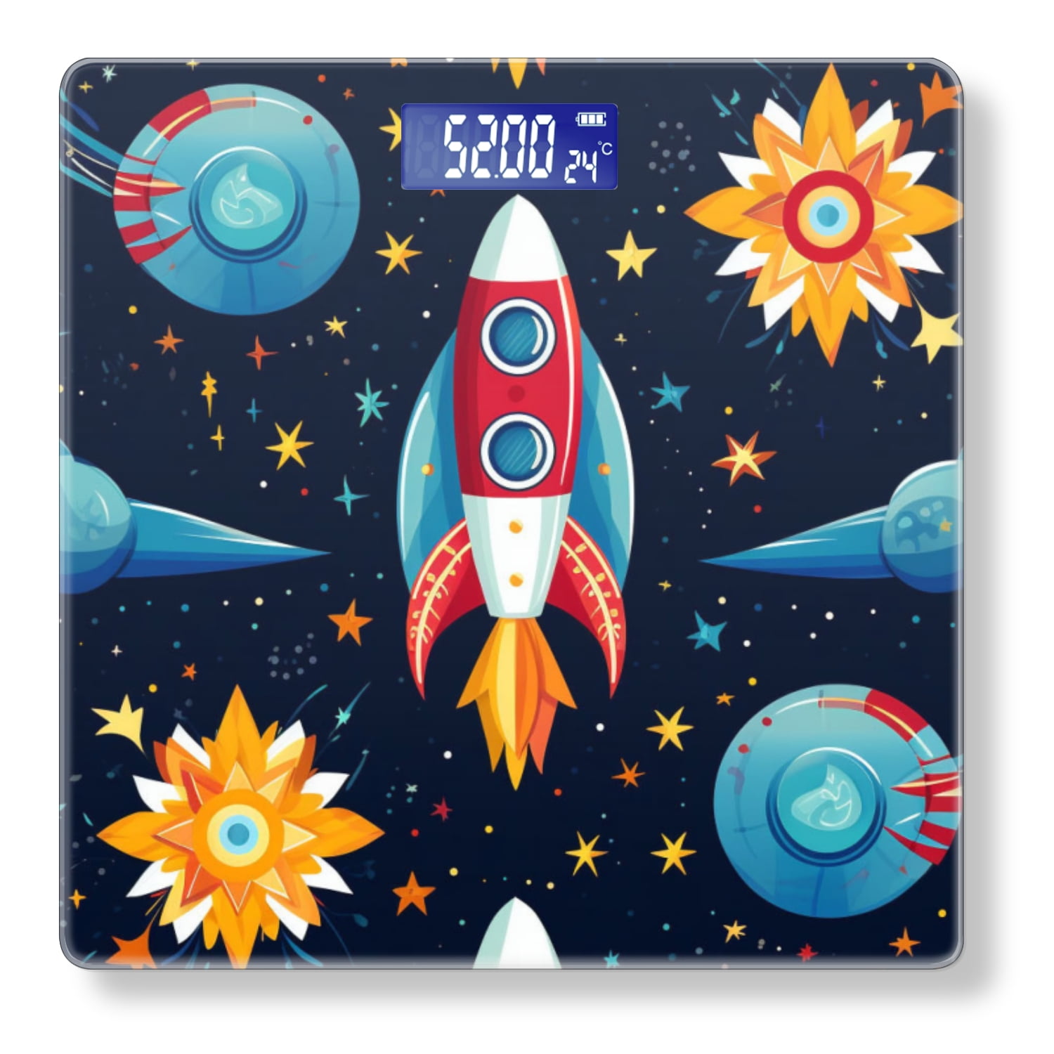 High Precision Body Weight Scale Smart Bathroom Scales with Large LCD ...