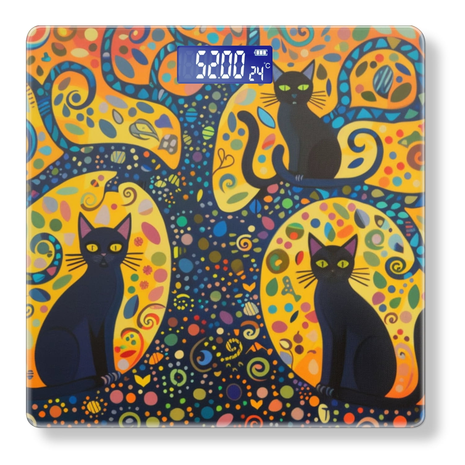 High Precision Body Weight Scale Smart Bathroom Scales with Large LCD ...