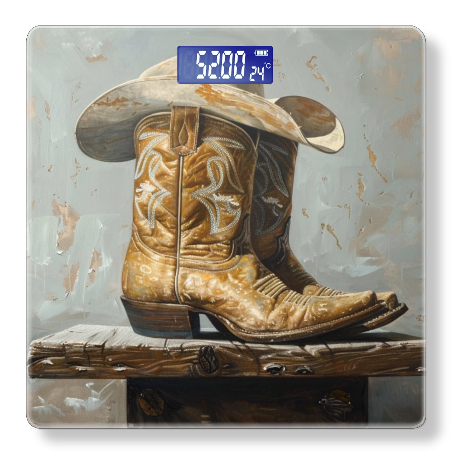 High Precision Body Weight Scale Smart Bathroom Scales with Large LCD ...