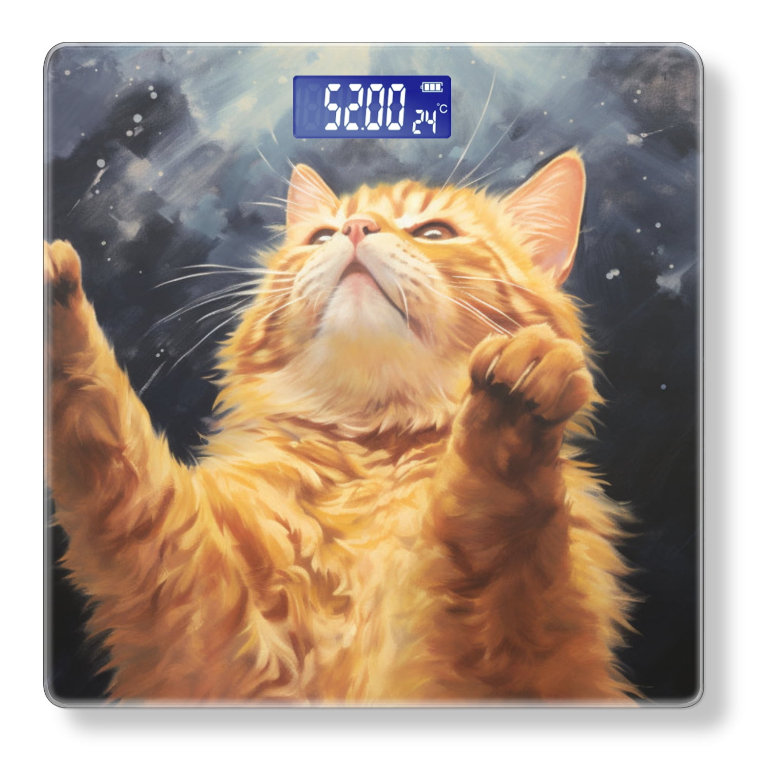 High Precision Body Weight Scale Smart Bathroom Scales with Large LCD ...