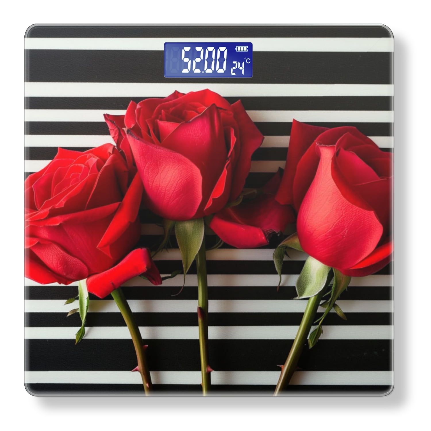 High Precision Body Weight Scale Smart Bathroom Scales with Large LCD ...