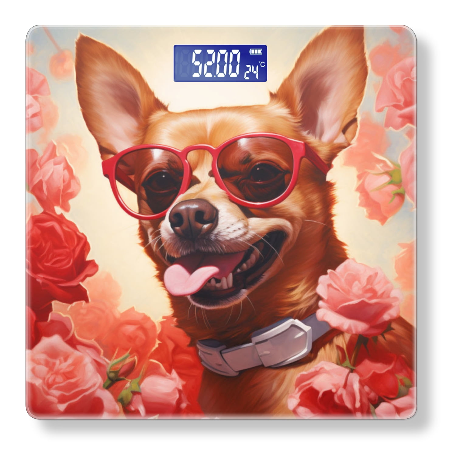 High Precision Body Weight Scale Smart Bathroom Scales with Large LCD ...