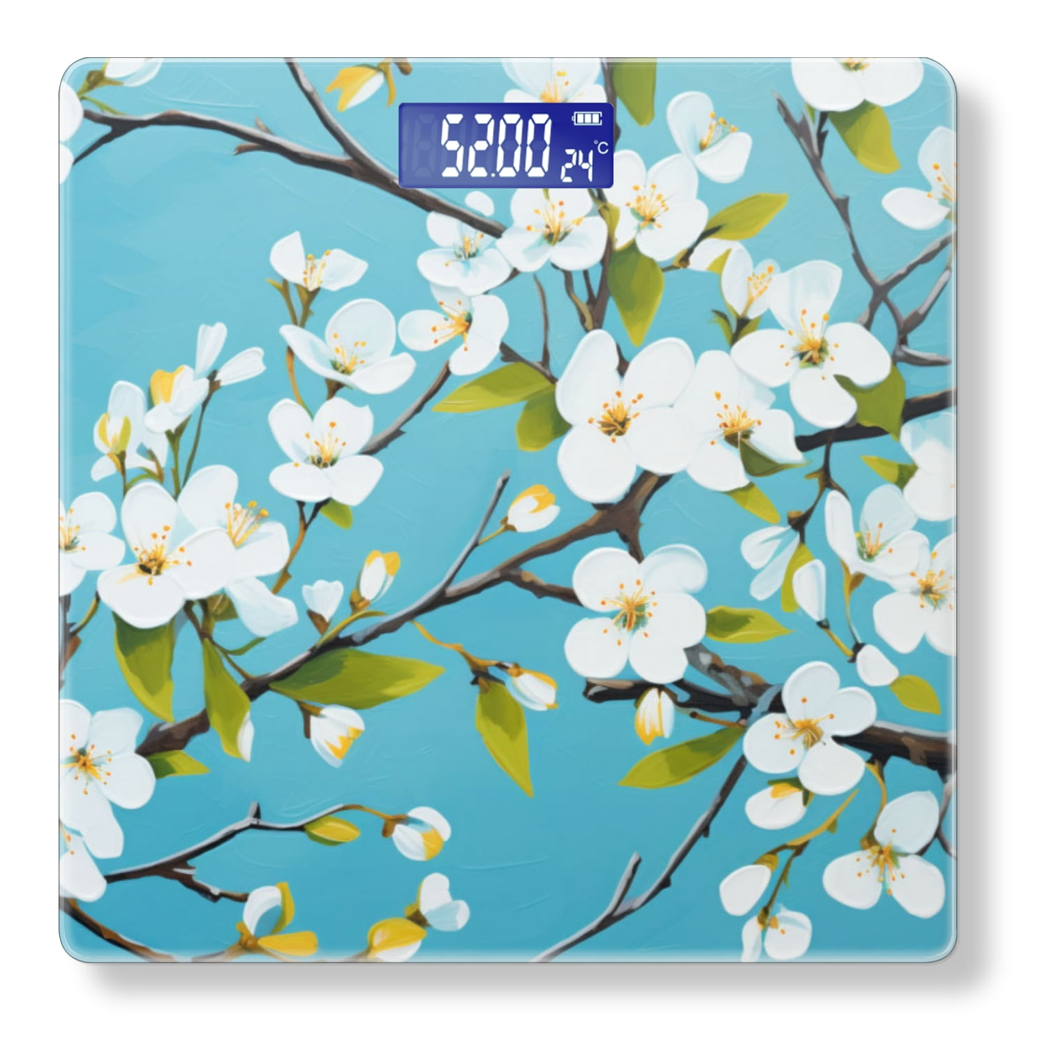 High Precision Body Weight Scale Smart Bathroom Scales with Large LCD ...