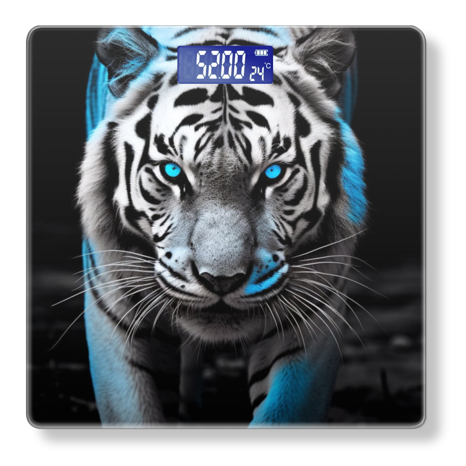 High Precision Body Weight Scale Smart Bathroom Scales with Large LCD Display(400lbs),Decorative ...