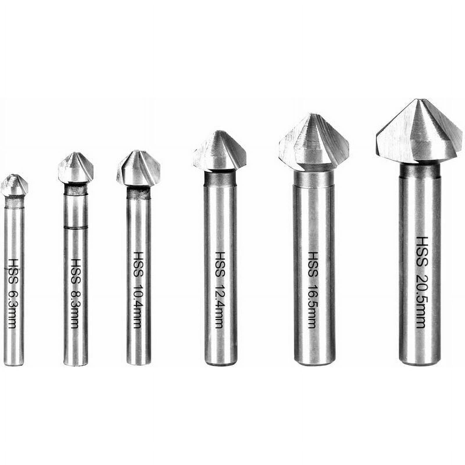 3 Flute Chamfering Tool, High Speed Steel Countersink Set for Precise ...