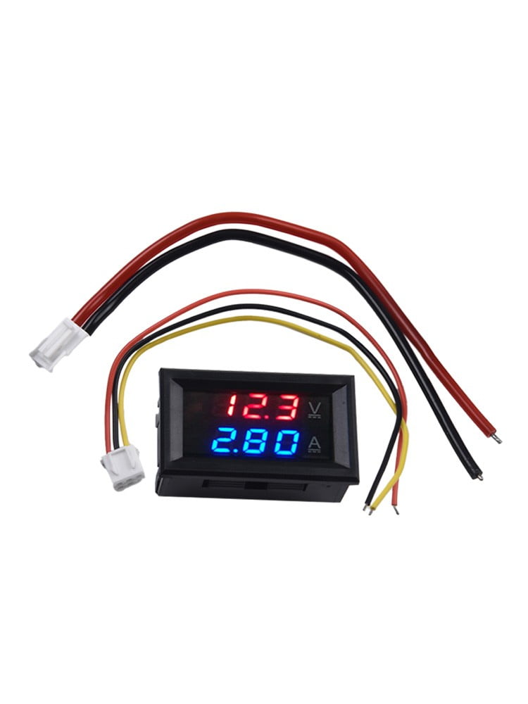 High Precision DC Voltmeter Amps Meter with LED Display for Accurate ...