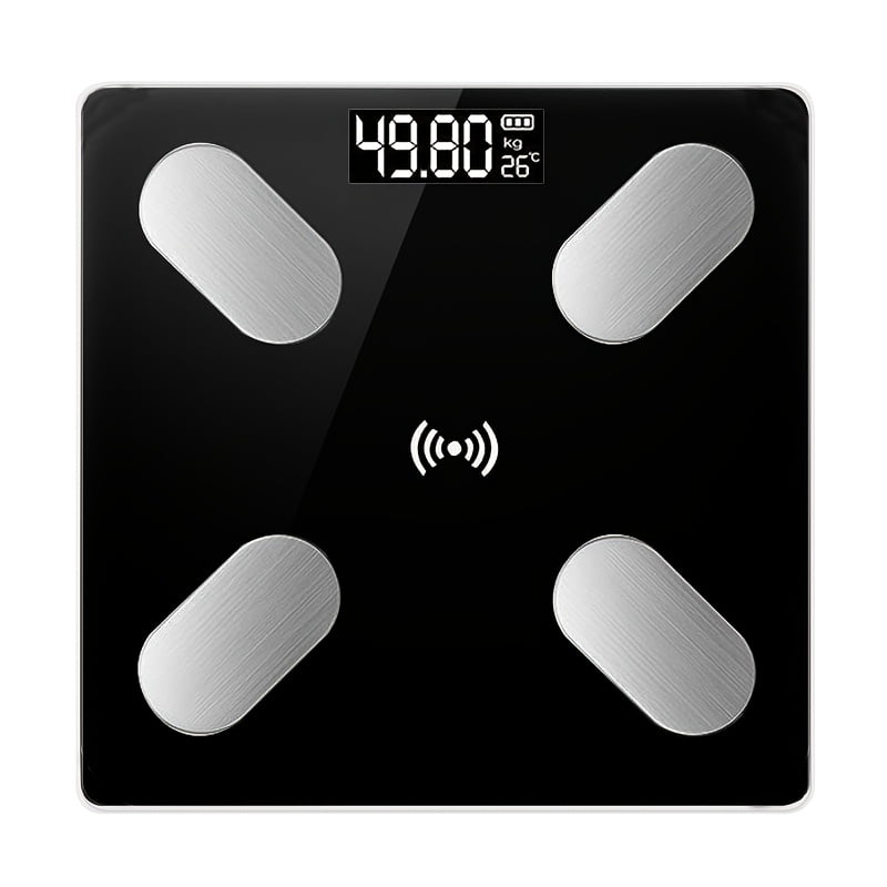 High Precision Digital Bathroom Scale with Large Tempered Glass ...