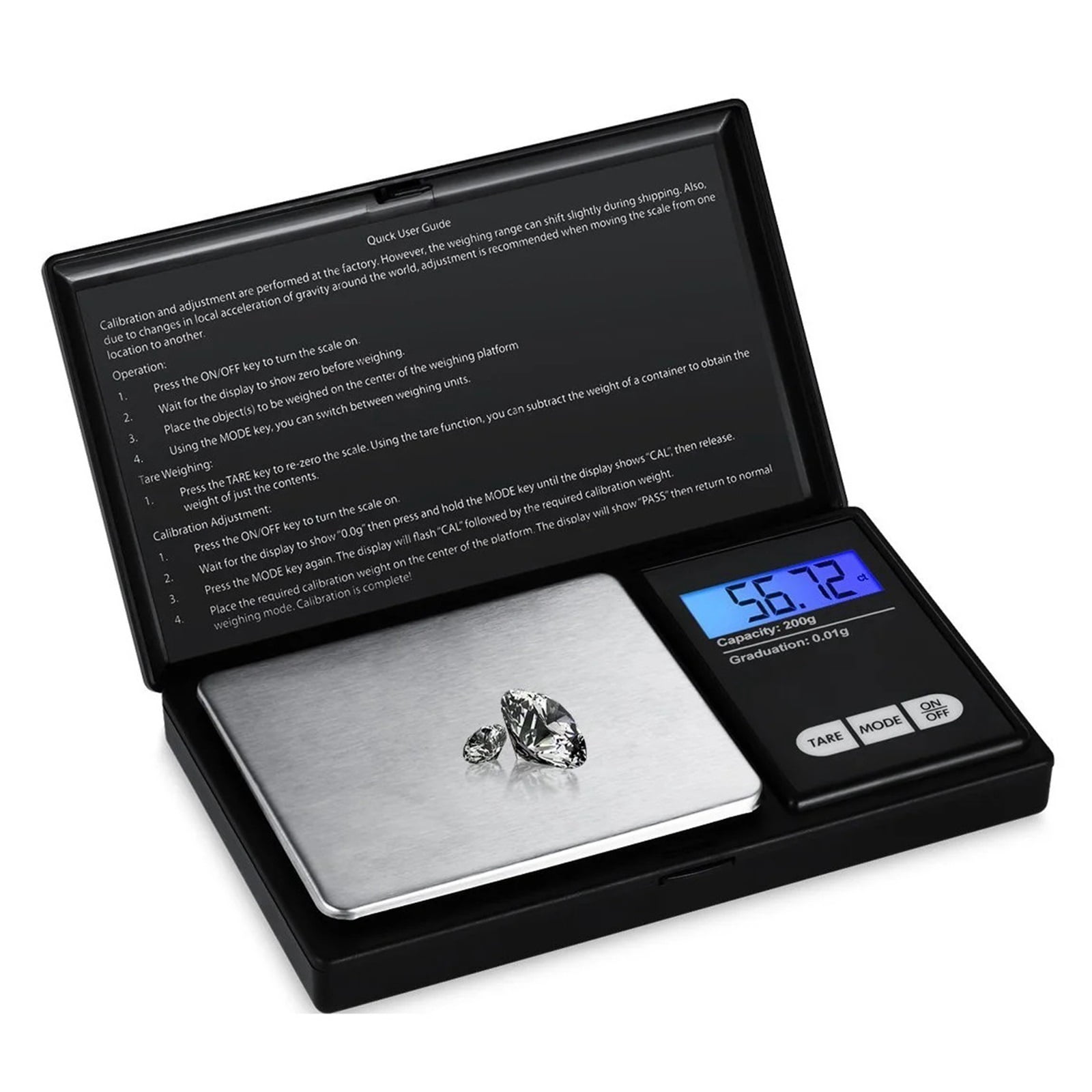 High Precision Digital Pocket Scales Jewelry Mini Stainless Steel ...