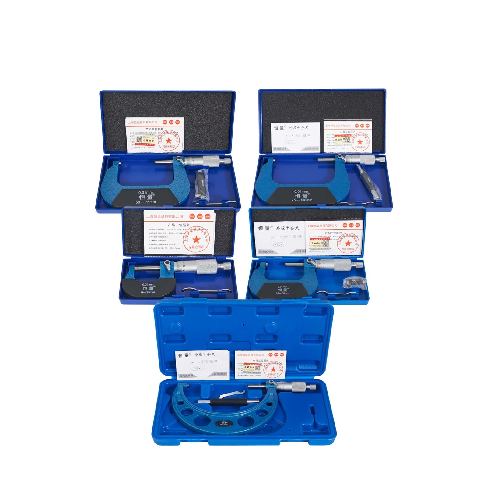 High Precision Micrometer Outside Micrometer 0-25mm 25-50mm Micrometer ...