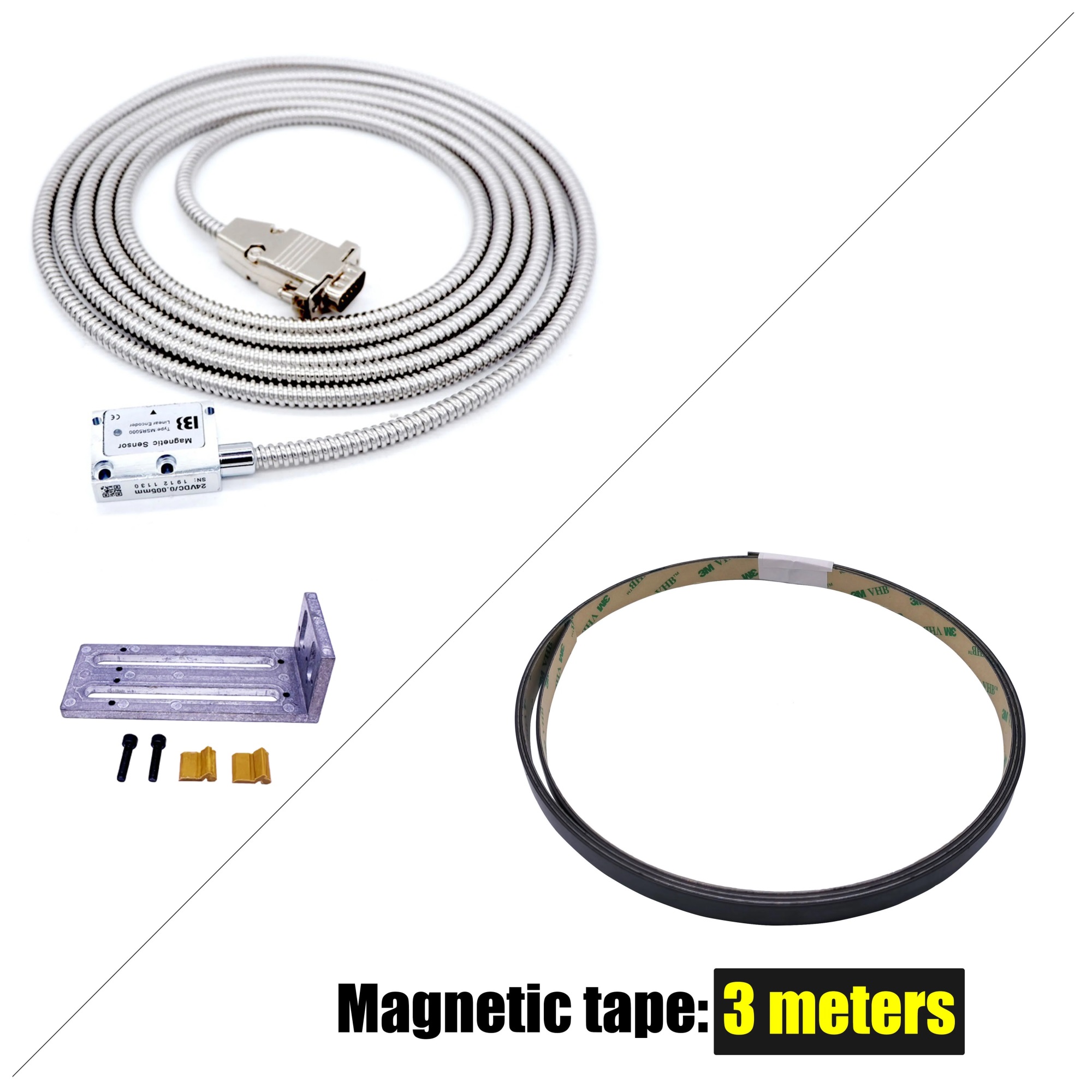 High Precision Milling Lathe Grinder DRO Magnetic Scale 5V 0.005mm Magnetic Linear Encoder ...