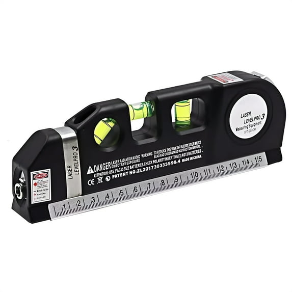 High Precision Multifunctional Laser Level with Steel Ruler, Straight ...
