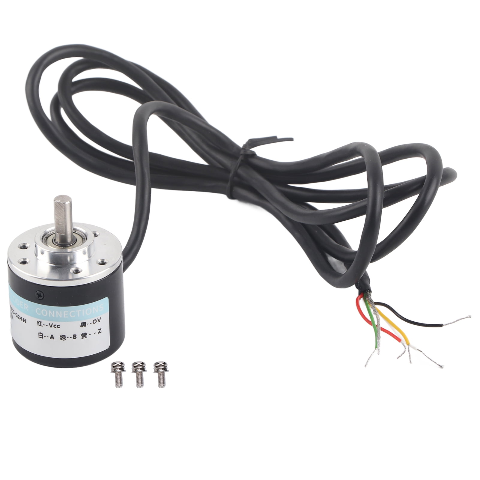 High Precision Rotary Encoder Solid Shaft 1024P/R, 30KHz ABZ Signal DC5 ...