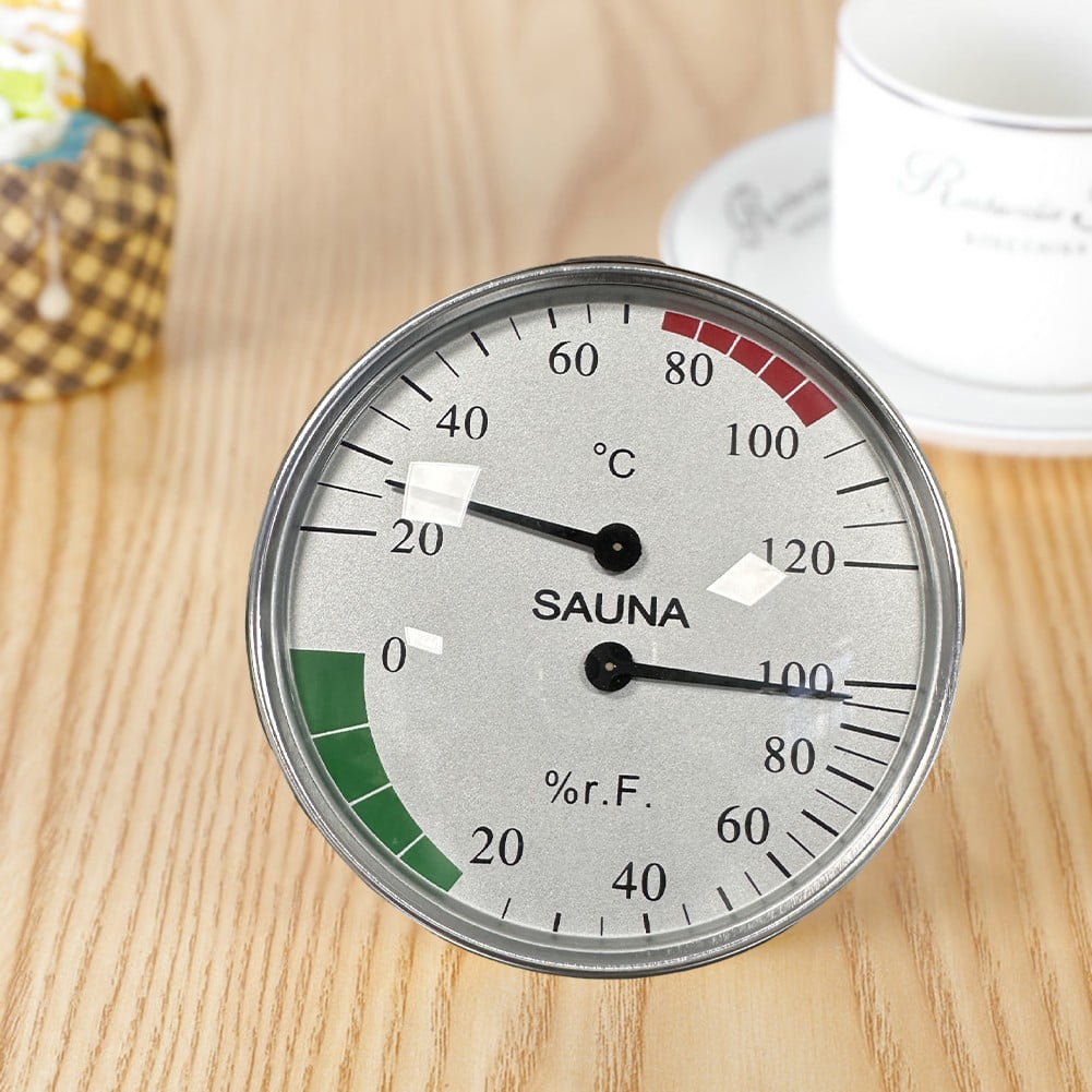 High Precision Thermometer And Humidity Meter Sauna Room Wall Mounted ...
