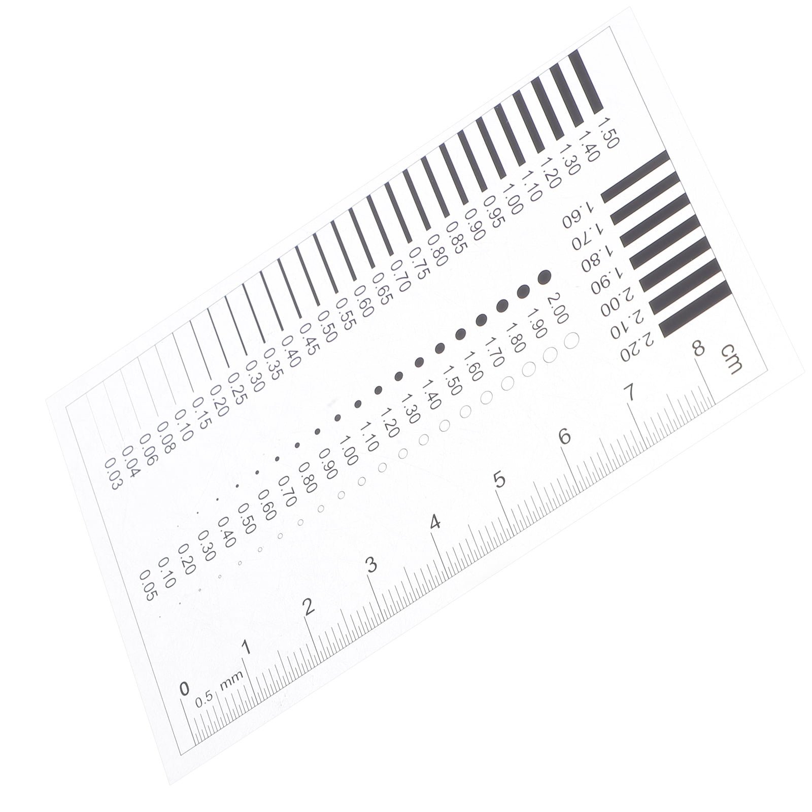 High Precision Transparent Flaw Detection Ruler SEC Diameter Measuring ...