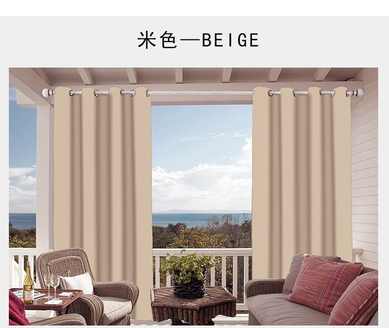 High-Precision Waterproof Perforated Outdoor Cross-Border Curtains now ...