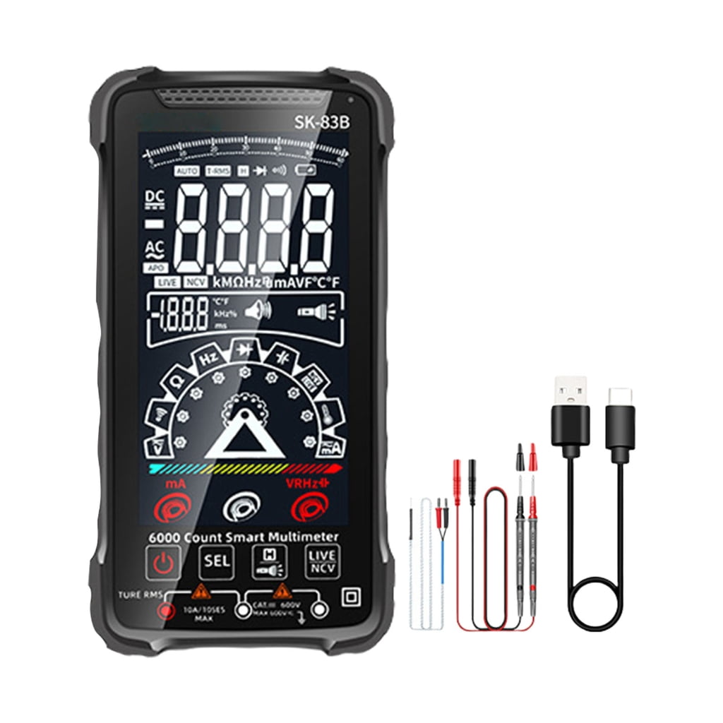 High Precisions Digital Multimeter with Large LCD Display & Auto ...