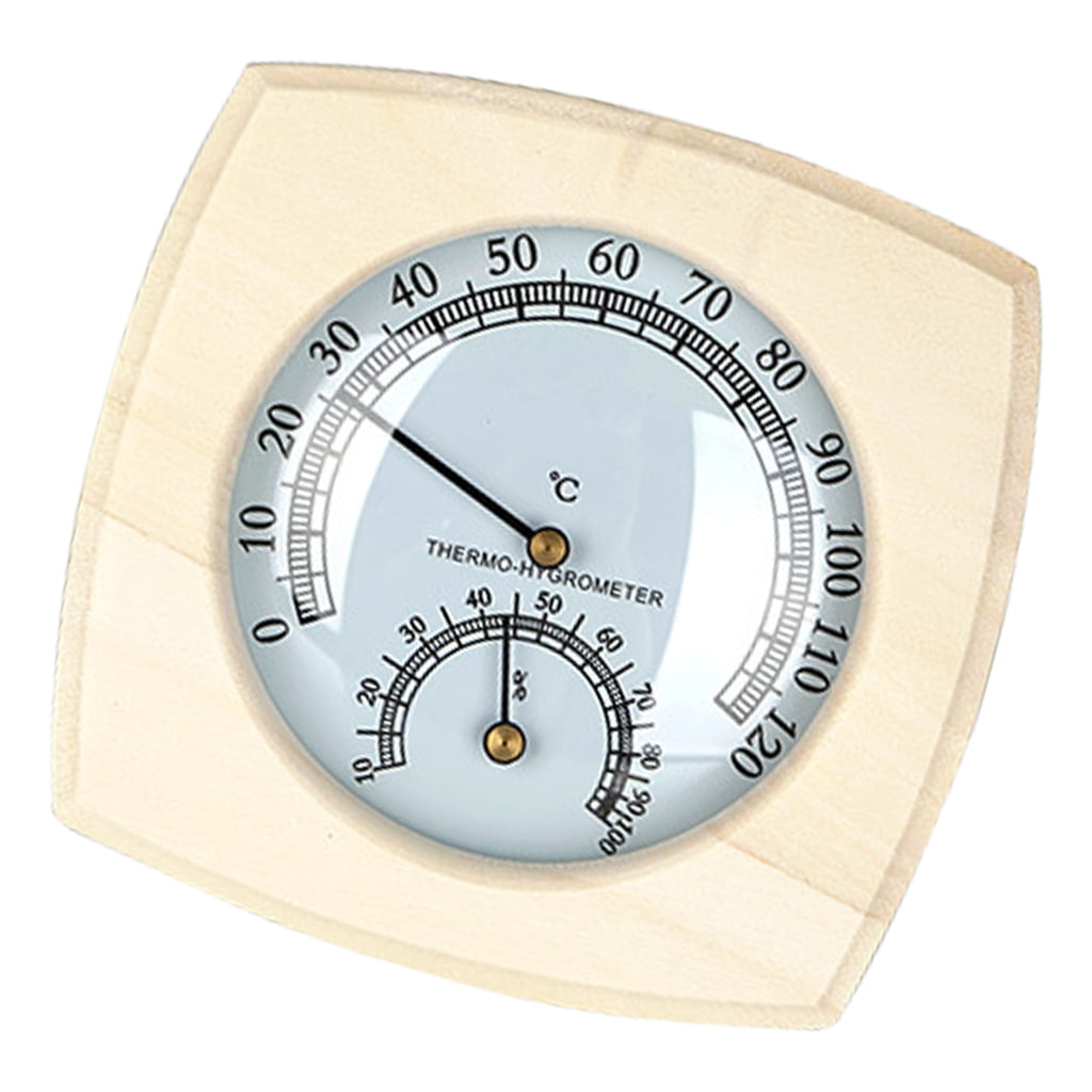 High Precisions Indoor Wood Thermometers Hygrometer for Home Office Use ...