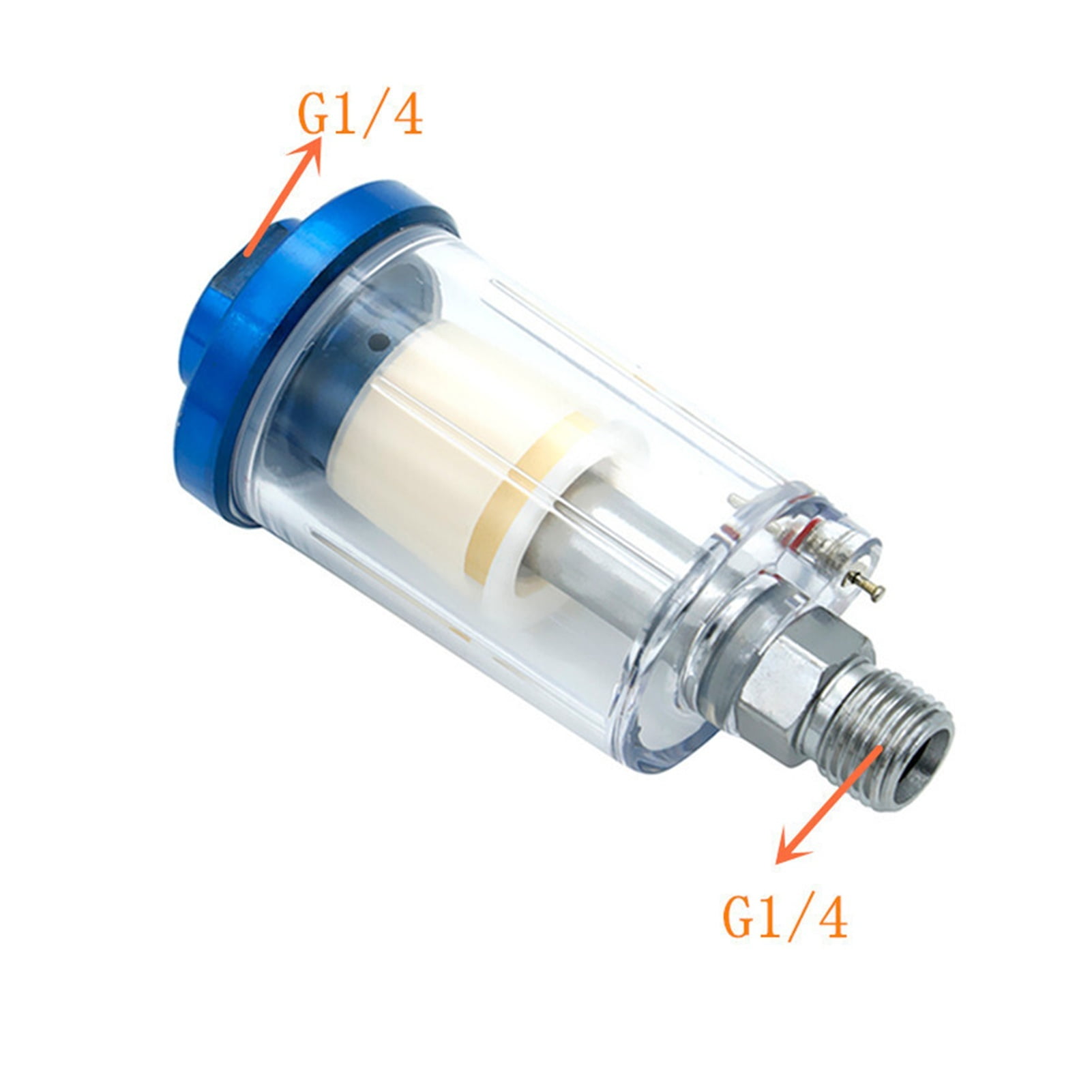 High Pressure 1/4'' Water Oil Separator,Inline Air Hose Filter Moisture ...