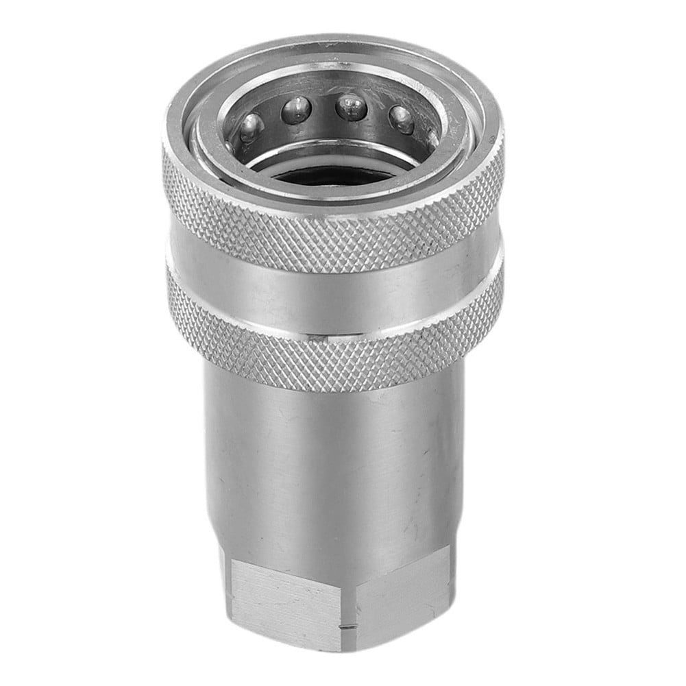 High Pressure 3/8" 1/4" NPT Threaded Hydraulic Quick Coupler Tractor ...