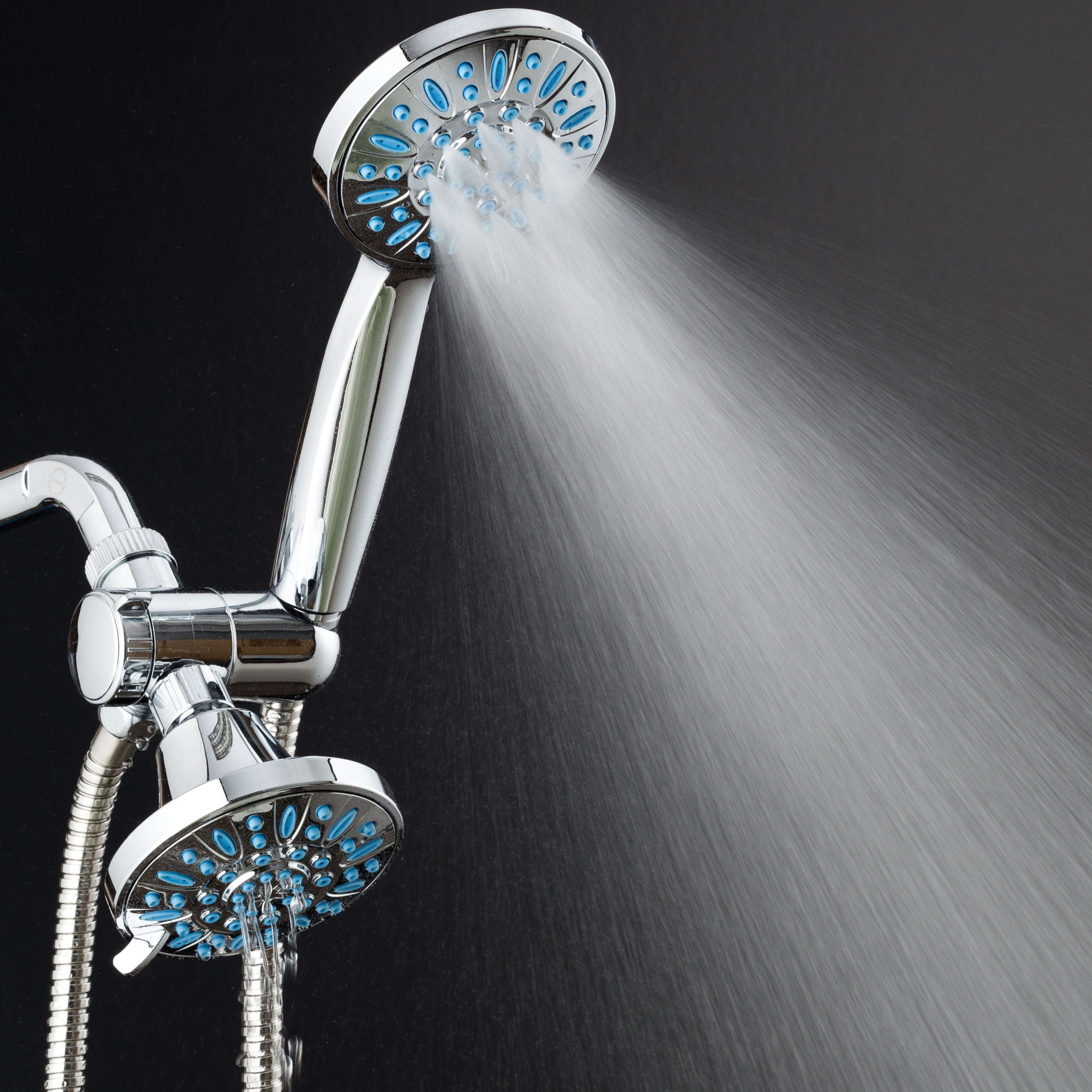 High-Pressure 30-setting Shower Combo with Microban Nozzle Protection ...
