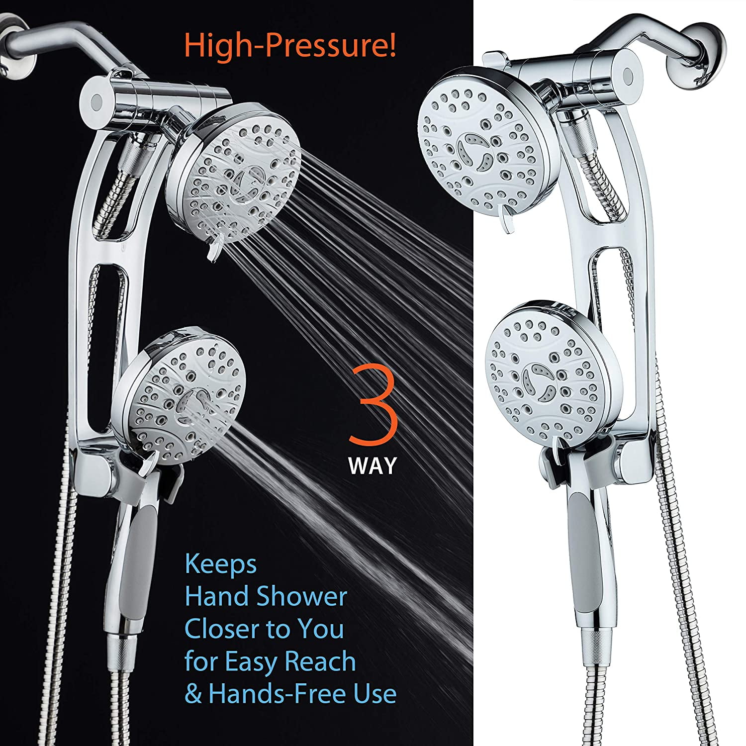 High Pressure 48-mode Luxury 3-way Combo with Adjustable Extension Arm ...
